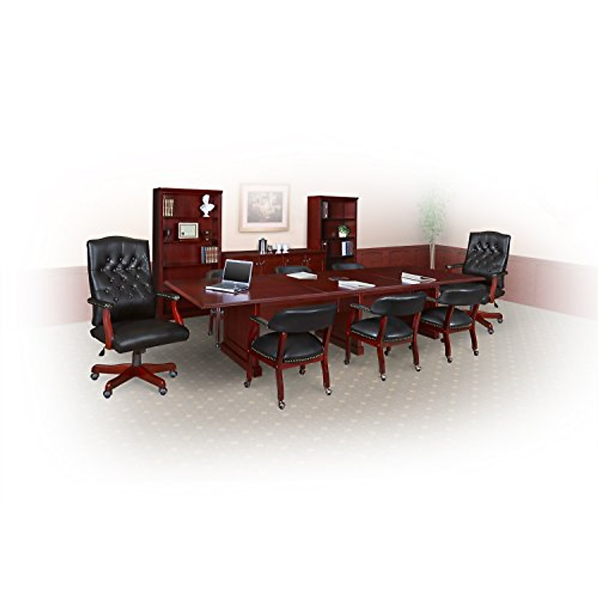 Regency Ivy League Swivel Chair, Black