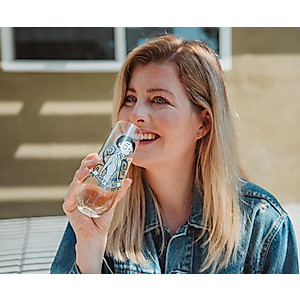 Silver Buffalo Tim Burton's Corpse Bride Dearly Beloved 9-Ounce Stemless Fluted Glassware, Set of 2 | Toasting Champagne Glass Cups For Wine, Mimosas, Cocktails