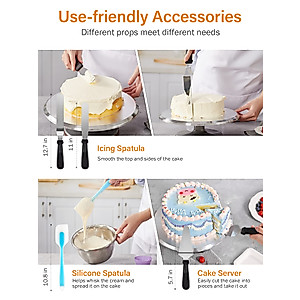 Kootek 177 Pcs Cake Decorating Kits and Cake Boards Drum 12 Inch