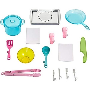 Barbie Ultimate Kitchen Doll & Playset with Lights & Sounds, Food Molds, 5 Dough Colors & 20+ Accessories, Blonde Chef Doll (Amazon Exclusive),Pink