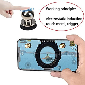 10 Pieces PUBG Mobile Controller Game Trigger Kits,6 Sensitive Game Joystick Controller Touch Screen Button for Fornite/Knives Out/Rules of Survival/Call of Duty,4 Anti-Sweat Thumb Gaming Finger Sleeves for Phones Tablets