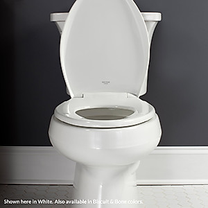 MAYFAIR 887SLOW 346 Affinity Slow Close Removable Plastic Toilet Seat that will Never Loosen, Providing the Perfect Fit, ROUND, Long Lasting Solid Plastic, Biscuit