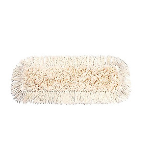 YCUTE Commercial Strength Cotton Dust Mop Refill, Thick Tufted Replacement Head for Home & Commercial Use, Fits Standard Size Mop Frame, Perfect for Hardwood, Laminate, Concrete (35")