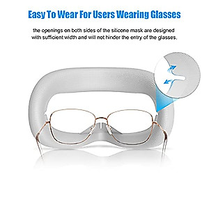 VR Accessories Eye Mask for Oculus Quest 2 Light Blocking Soft Silicone Face Eye Cover Pad for Quest2 Lens Sleeve (Gray)