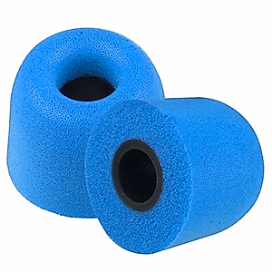 Xcessor FX4.9 (S/M/L) 3 Pairs of Memory Foam in Ear Earphone Earbuds Size S/M/L - Replacement Ear Tips for All Popular in-Ear Headphones. Blue