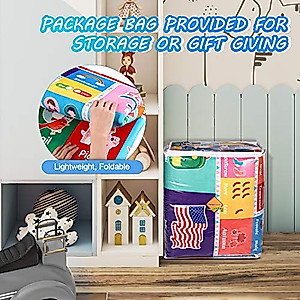 PartyKindom Kids Play Rug Mat Playmat with Non-Slip Design Playtime Collection ABC, Shape, Season, Month, Opposite and Animal Educational Area Rug for Kids Bedroom Playroom (78.7 x 59 inch)