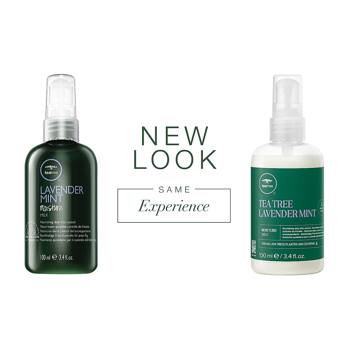 Tea Tree Lavender Mint Moisture Milk, Leave-In Conditioner, For Coarse, Curly + Dry Hair, 3.4 fl. oz.