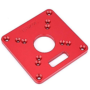 Router Table Insert Plate Aluminum Alloy 6061 Anodic Oxidation Engraving Router Table Plate Router Table Insert Plate Trimmer Woodworking Engraving Machine Accessory