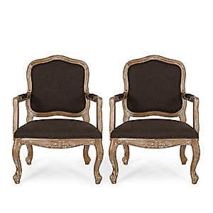 Christopher Knight Home Andrea Dining Chair Sets, Brown + Natural