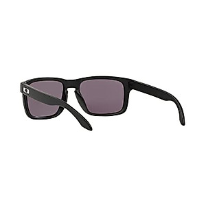 Oakley Holbrook Sunglasses, Matte Black Frame/Warm Grey Lens, One Size