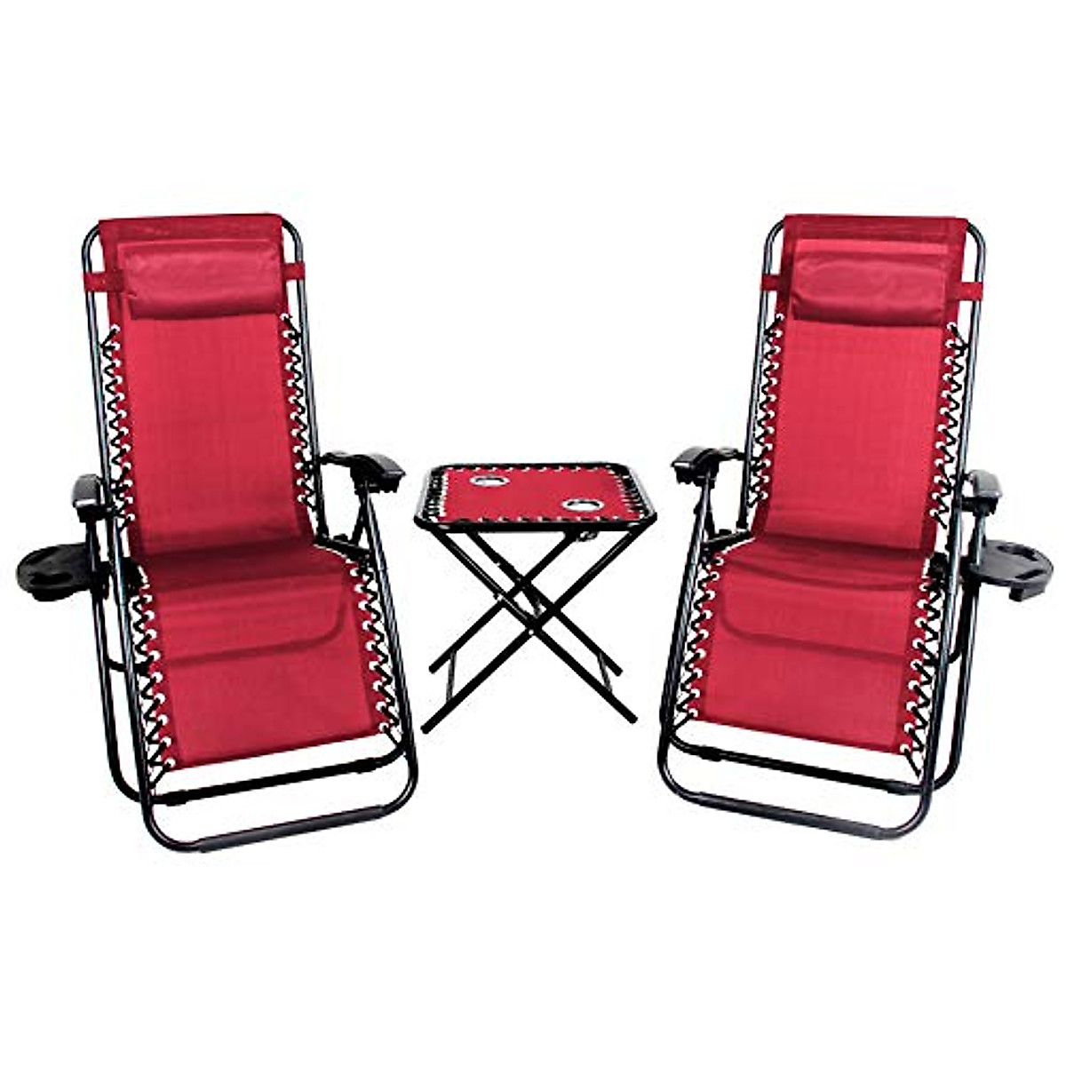 Sun-Ray 213072 3pc Zero Gravity Set, Red