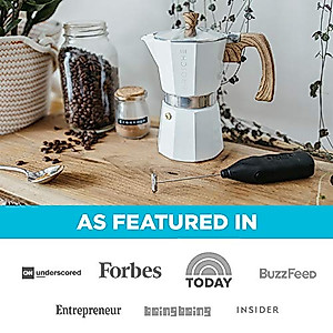 GROSCHE White Milano Stovetop Espresso Maker, 6 cup