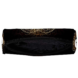 Symbol Yin Yang Pattern Pencil Bag Pen Case Stationary Case Pencil Pouch Desk Organizer Makeup Cosmetic Bag for School Office