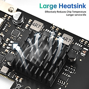 ELUTENG PCIE to USB 3.2 Expansion Card 10Gbps 2 USB C Ports Max Speed PCI-E Type C USB 3.2 Gen2 Card with Large-Area Heatsink USB Front Panel Adapter for Windows 11/10/8/7/XP/Linux/Mac OS