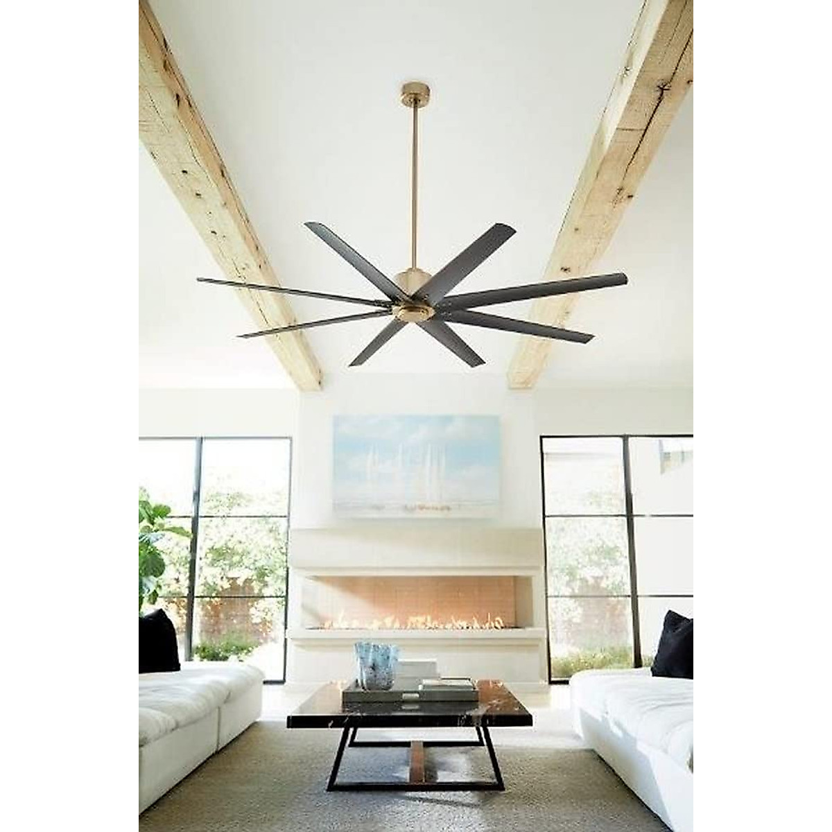 Fleet - 72 Inch Ceiling Fan-Satin Nickel Finish
