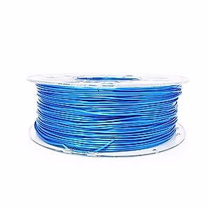 Gizmo Dorks Silk PLA 3D Printer Filament 1.75mm 1kg, High Gloss Ocean Blue