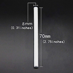 BOWONG Car Diffuser Sponges Refill Sticks 20 Pcs, Humidifier Filter Wick Replacement for Car Mini Humidifier Ultrasonic Aroma Diffuser,2.75 X 0.31 Inches