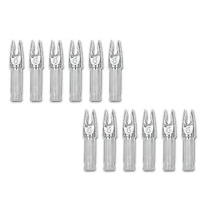 Carbon Express TCX Nock, Size .203 (Fits PileDrive Pass Thru Extreme 250 & 350), 12-Pack, Clear