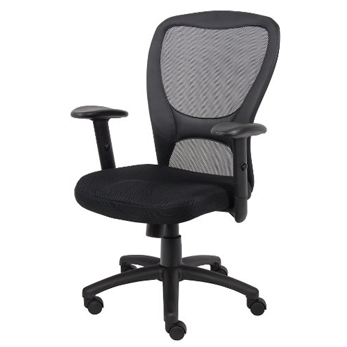 Boss Office Products Budget Mesh Task Chair in Black