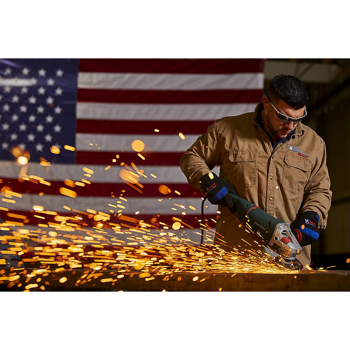 United Abrasives-SAIT 20162 A46N Aluminum Grinding Wheel (Type 27/Depressed Center) 4 1/2" x 1/4" x 5/8-11", 10-Pack