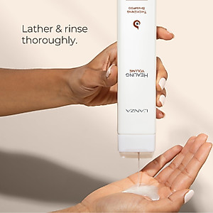 L'ANZA Healing Volume Thickening Shampoo, Boosts Shine, Volume, and Thickness for Fine and Flat Hair, Rich with Bamboo Bodifying Complex and Keratin (10.1 Fl Oz)