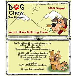 Snow Hill Yak Milk Golden Bone Dog Chews Snacks 16-22 Pcs Nuggets Value 2 Bulk Net Wt. 7.05 Oz Yaky Cheese Long Lasting Treats Nugget of Dogs - Product of Himalayas, Nepal