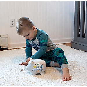 Baby Essentials My First Piggy Bank, Baby's First Piggy Banks for Boys and Girls (Blue)