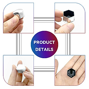 QUICTO 20 Pcs Car Wheel Nut Cap, Automotive Tire Bolt Cap, Universal 17mm, Rustproof Dust Cap, Hexagonal Plastic Tire Bolts with Removal Tool