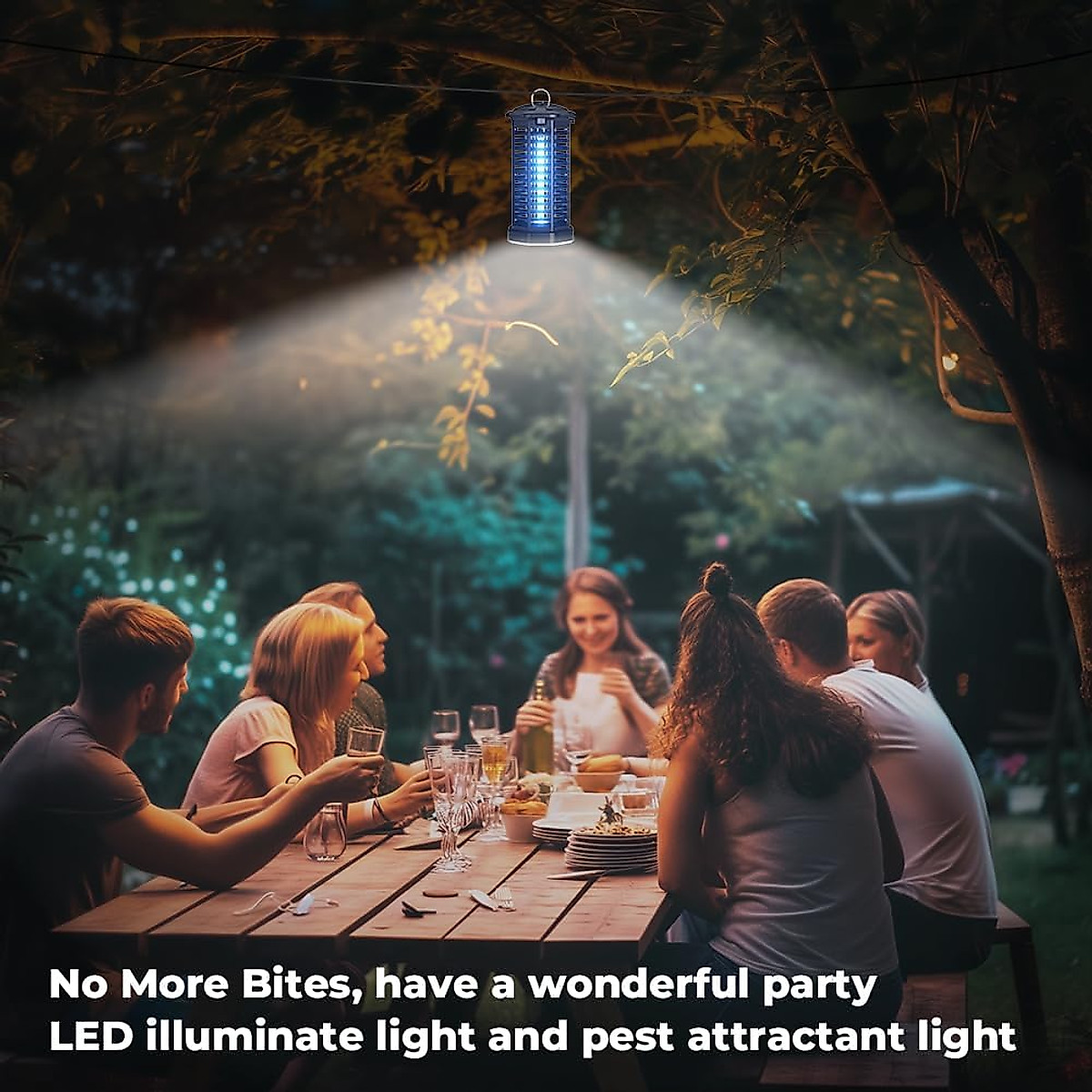 YISSVIC Bug Zapper Outdoor Indoor Waterproof Electric Mosquito Fly Zapper Killer Effective 4200V Plug in for Home Patio Office Courtyard