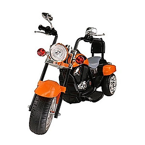 Trike Motorcycle Powered Ride on Motorcycle for Kids, 3 Years Old Above -Orange