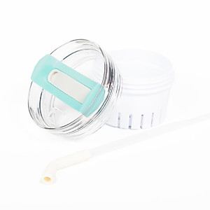 PURE HEARTH EcoFuse Tumbler with Handle and Straw 40 oz | Twist on 3 Way Lid | Double Wall Vacuum Insulated Stainless Steel Cup for Travel | Infusion Filter | Keep Hot and Cold | BPA Free (Mint Green)