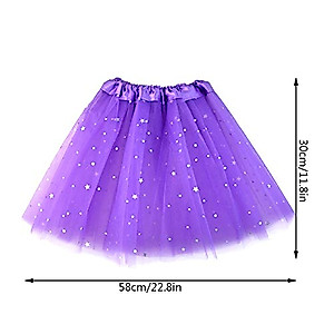 Poualss 10Pcs Princess Dress up Tutu Crown Accessories Tiara Ballet Tutu Skirt for Girls Costume Party Favors (Style 1)