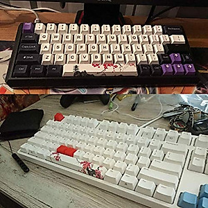 Spacebar Keycap, 5-Side Dye-subbed PBT Spacebar Keycap 6.25U Cherry Profile Keycap for DIY Mechanical Gaming Keyboard