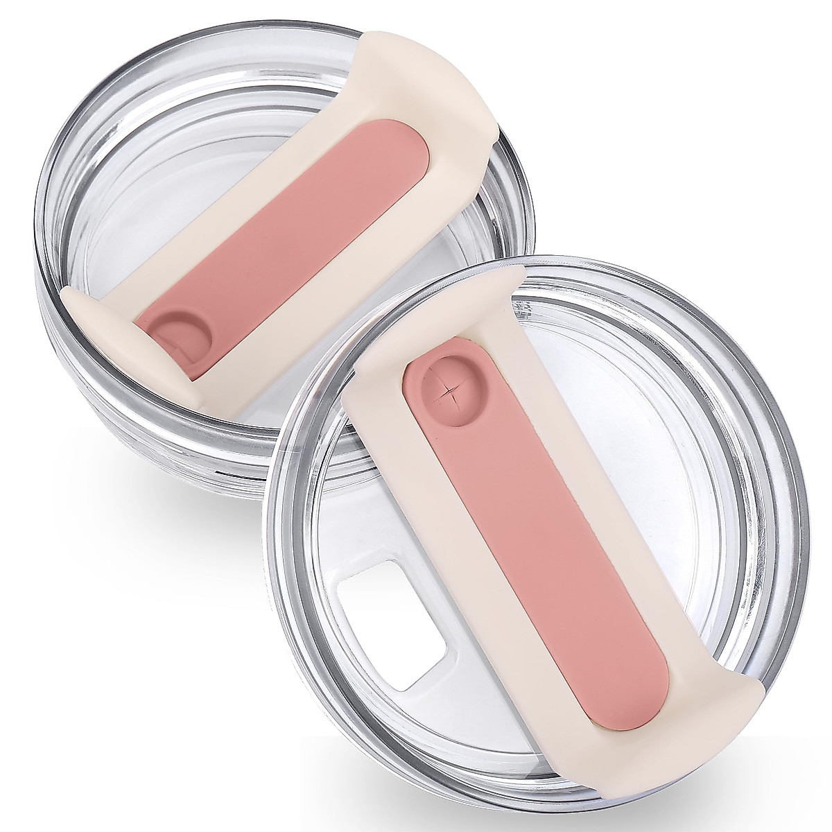 AIERSA 2Pcs Lid Replacement for Stanley Quencher Cup H2.0 30 oz Original Tumbler with Handle, Cup Lids for Stanley Cup Accessories