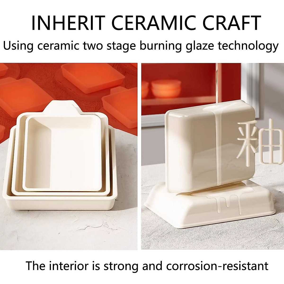 SLONUVLND Tamagoyaki Pan,Japanese Omelette Pan, Ceramic Tamagoyaki Egg Pan, Non Stick Rectangle Pan,Small Frying Pan 6 X 7 Inch Black