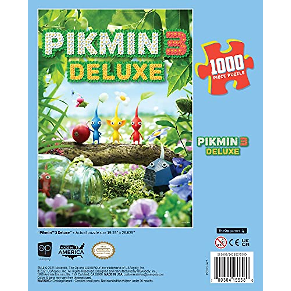 Pikmin 3 Deluxe 1000 Piece Jigsaw Puzzle | Collectible Puzzle Featuring Familiar Pikmin Characters from The Nintendo Switch Game | Officially Licensed Nintendo Merchandise