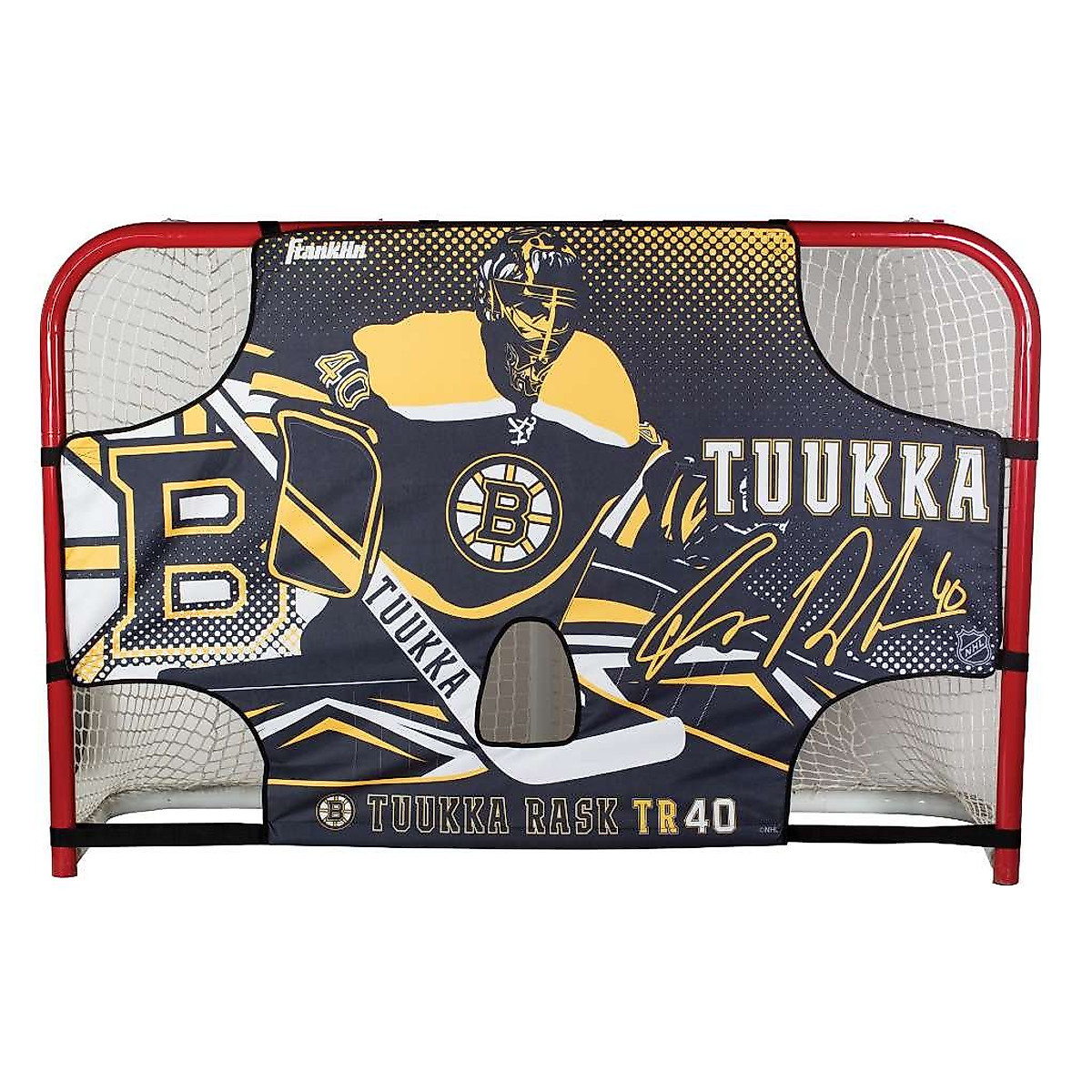 Franklin Sports Tuukka RASK Tuukka Rask - Tuukka Tutor Hockey Shooting Target - Shooter Tutor Fits 72" Goal - NHL Official Licensed Product