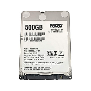 MaxDigitalData 500GB 5400RPM 64MB Cache SATA 6Gb/s 7mm 2.5in Notebook/Mobile Hard Drive (MD500GLSA6454S) - 2 Year Warranty