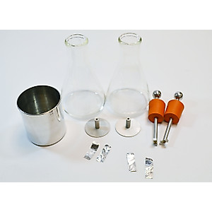 EISCO Electroscope Kit, Electrical Charge Demonstration, Borosilicate Glass Flasks
