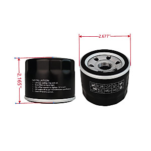 Kvjicdo 951-12690 Oil Filter Fit For MTD 490-201-0010 Premium OHV 382CC 420CC Powermore Engines 4P90JT 4P90JUA 4P90M0 4P90MUA 4X90HU 4P90HUA Lawn Mower Rep 751-11501, B16-E3440-00 (3 Pack)