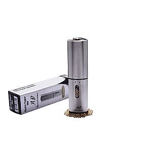 AD Kitchenware Electric Pepper Grinder Salt and Pepper Mill Kitchen, Stainless Steel