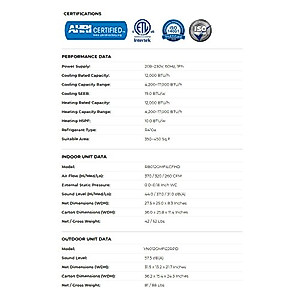 Pioneer RYB012GMFILCAD Ceiling Concealed Ducted Mini-Split Air Conditioner and Heat Pump System Full Set