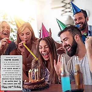 CPLJW 30th Birthday Decorations Gifts for Women Men - Happy 30 Years Old Birthday Wallet Card Gifts