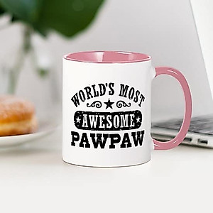 CafePress World's Most Awesome Pawpaw Mug Ceramic Coffee Mug, Tea Cup 11 oz