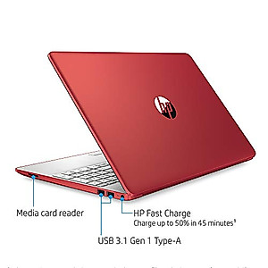 2021 HP Pavilion 15.6" HD Laptop Computer, Intel Dual-core Pentium Processor, 16GB RAM, 512GB SSD, HD Webcam, Intel UHD Graphics 605, Bluetooth, USB-C, HDMI, Win 10, Red, 32GB SnowBell USB Card