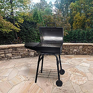 King-Griller Gambler Barrel Style Charcoal Grill