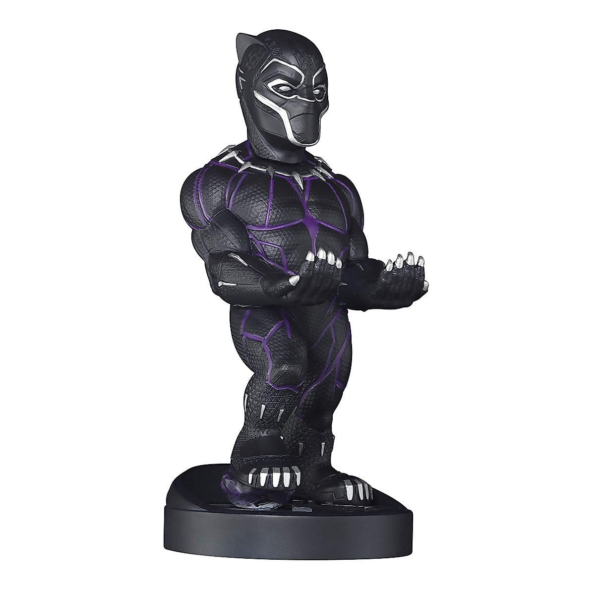 Exquisite Gaming: Marvel End Game: Black Panther - Original Mobile Phone & Gaming Controller Holder, Device Stand, Cable Guys, Licensed Figure