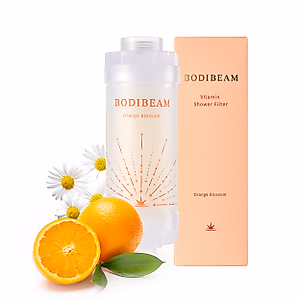 Bodibeam Vitamin C Shower Head Filter, Aromatherapy Shower Infusers, Shower Water Softener, Filtered Shower Water for Healthy Skin and Hair, Stocking Stuffers for Women