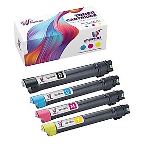 AZ SUPPLIES Compatible Toner Cartridge Replacement for Dell 5130 High Yield 330-5850 330-5846 330-5852 330-5843 Color Laser 5120CDN 5130CDN 5140CDN (Black Cyan Magenta Yellow - 4 Packs)