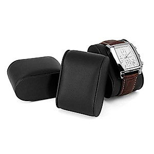 Lifomenz Co Watch Jewelry Box for Men 6 Slot Watch Box,6 Watch Case 8 Pair Cufflinks and Sunglasses Display Box,Wood Large Watch Display Case Organizer with Real Glass Window Top